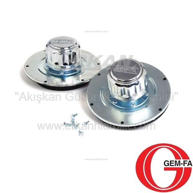Gem-Fa - Hidrolik Flanşlı/Vidalı Krom Kaplı Çelik Tank Kapağı ve Hava ...